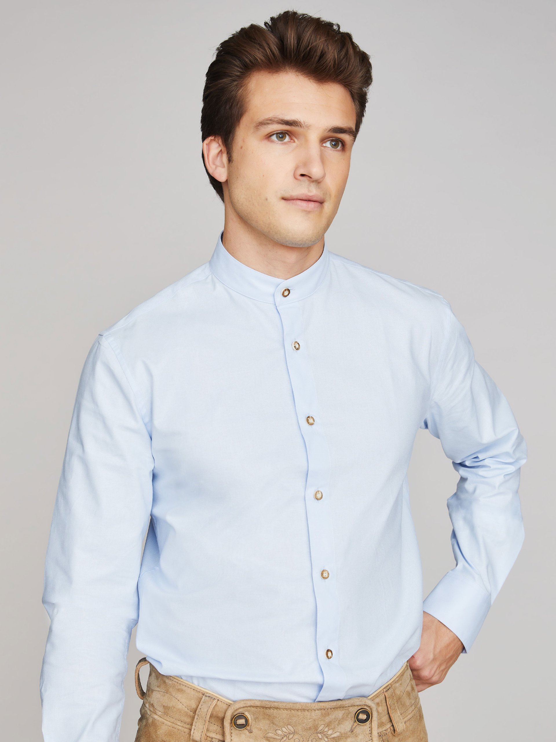 Dunkelbraune Herren Lederhose | LIMBERRY