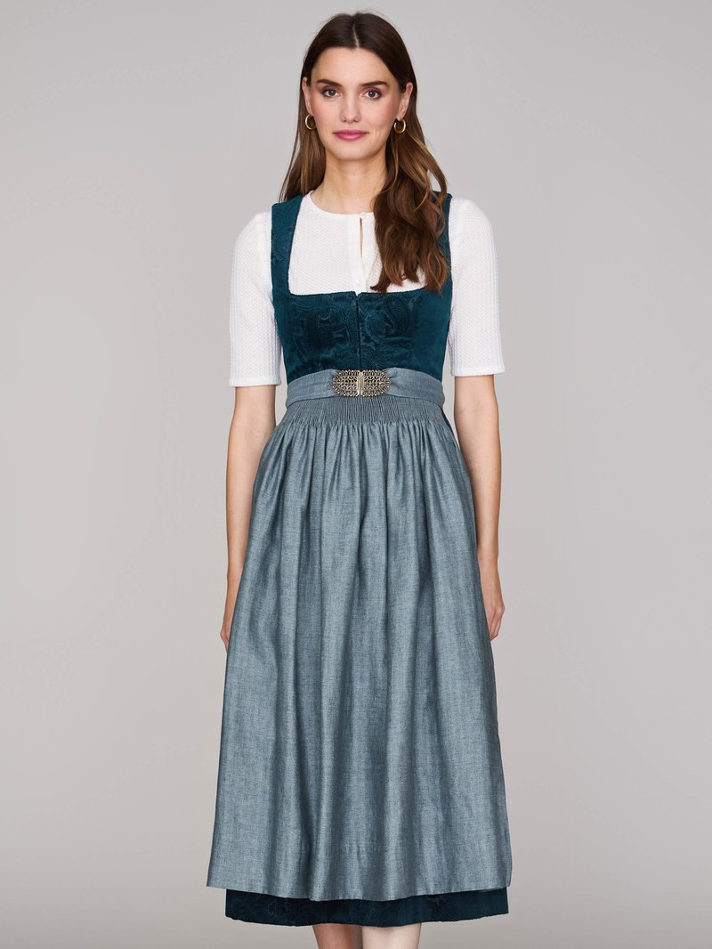 Salbeigrünes Stretch-Dirndl | GOTTSEIDANK