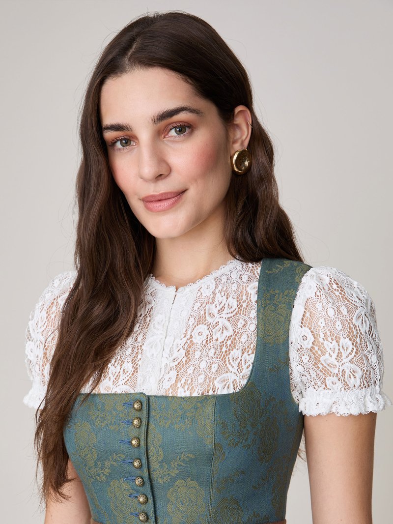 Salbeigrünes Stretch-Dirndl | GOTTSEIDANK