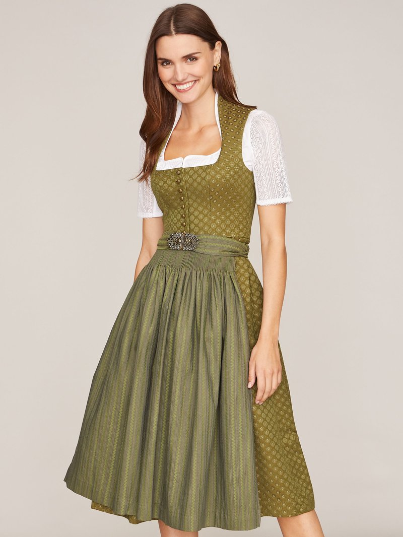 Dirndl Mit Schosschen Und Stehkragen