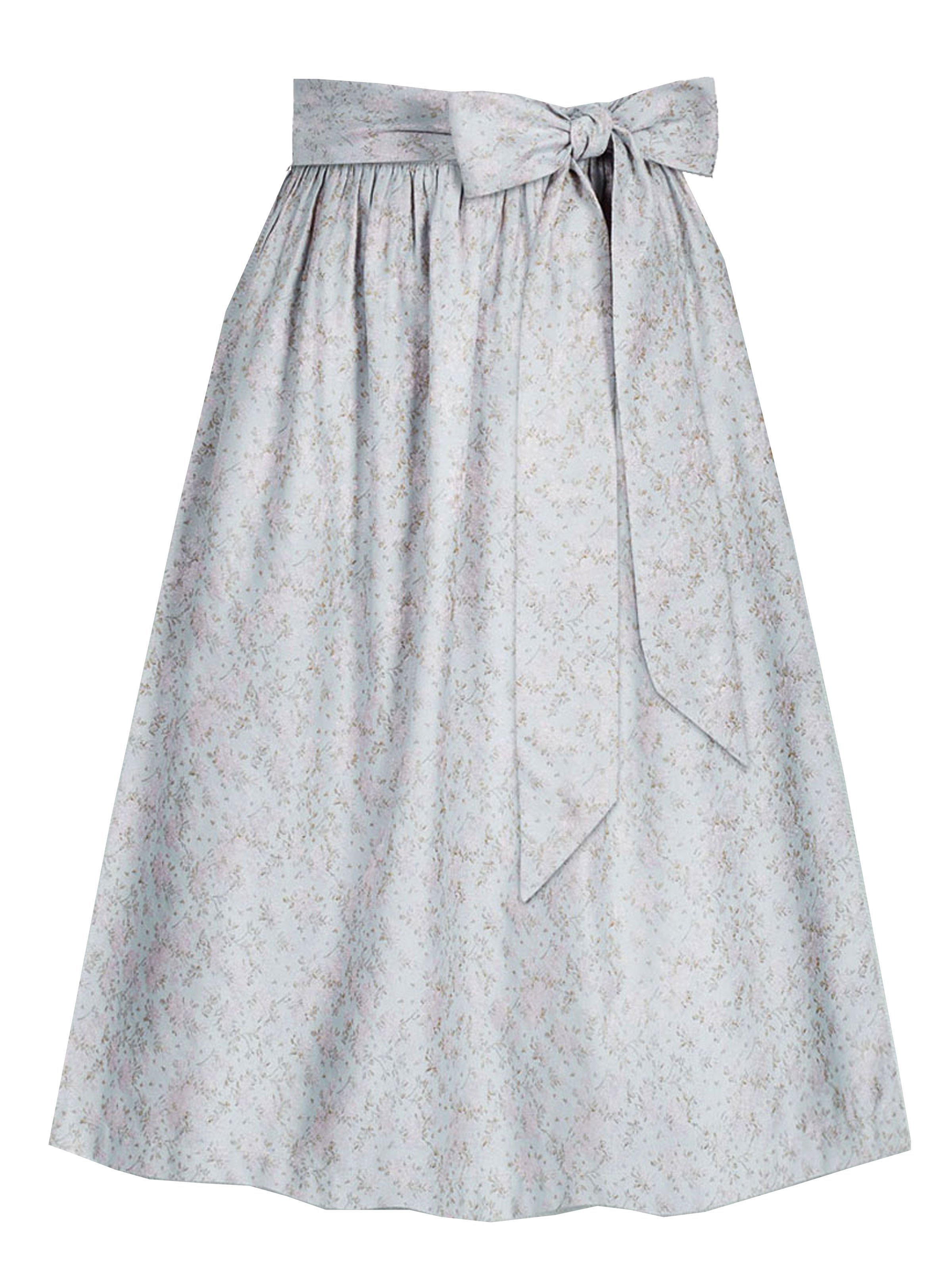 Dirndlschürze in Mint mit Blumen | LIMBERRY