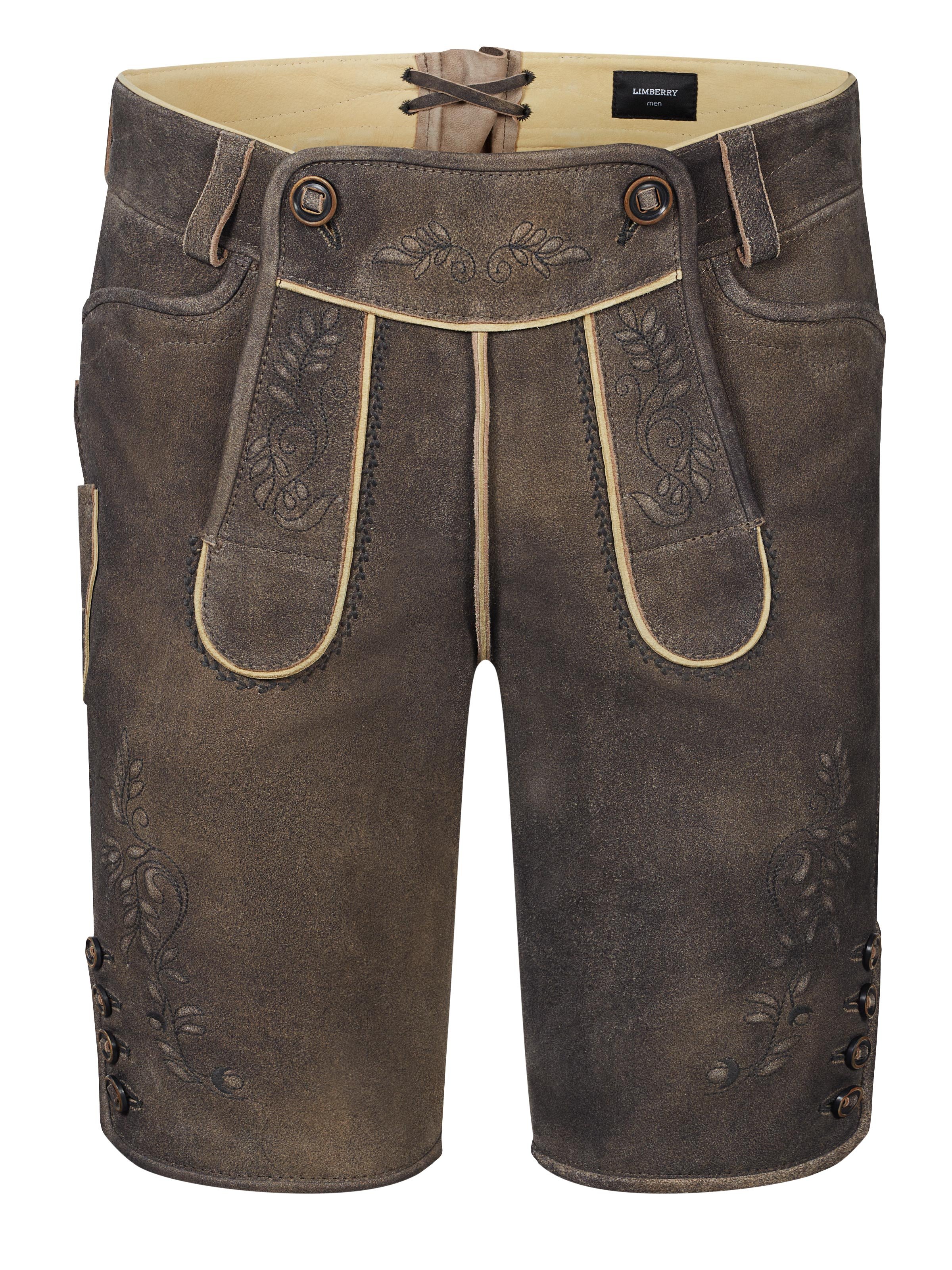 Steinbraune Lederhose | LIMBERRY