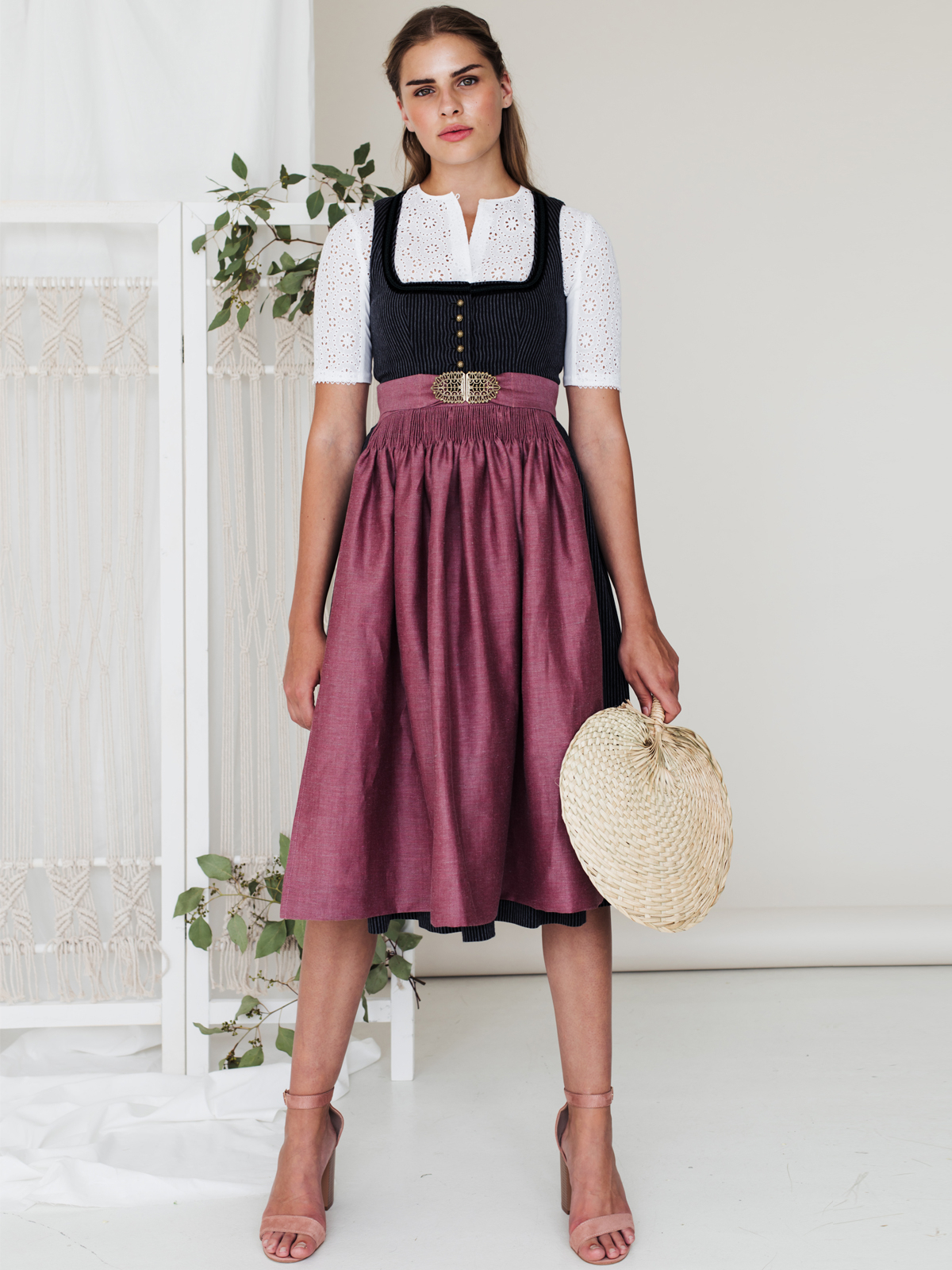 Trachten-Strumpfhose in Schwarz von LIMBERRY | LIMBERRY