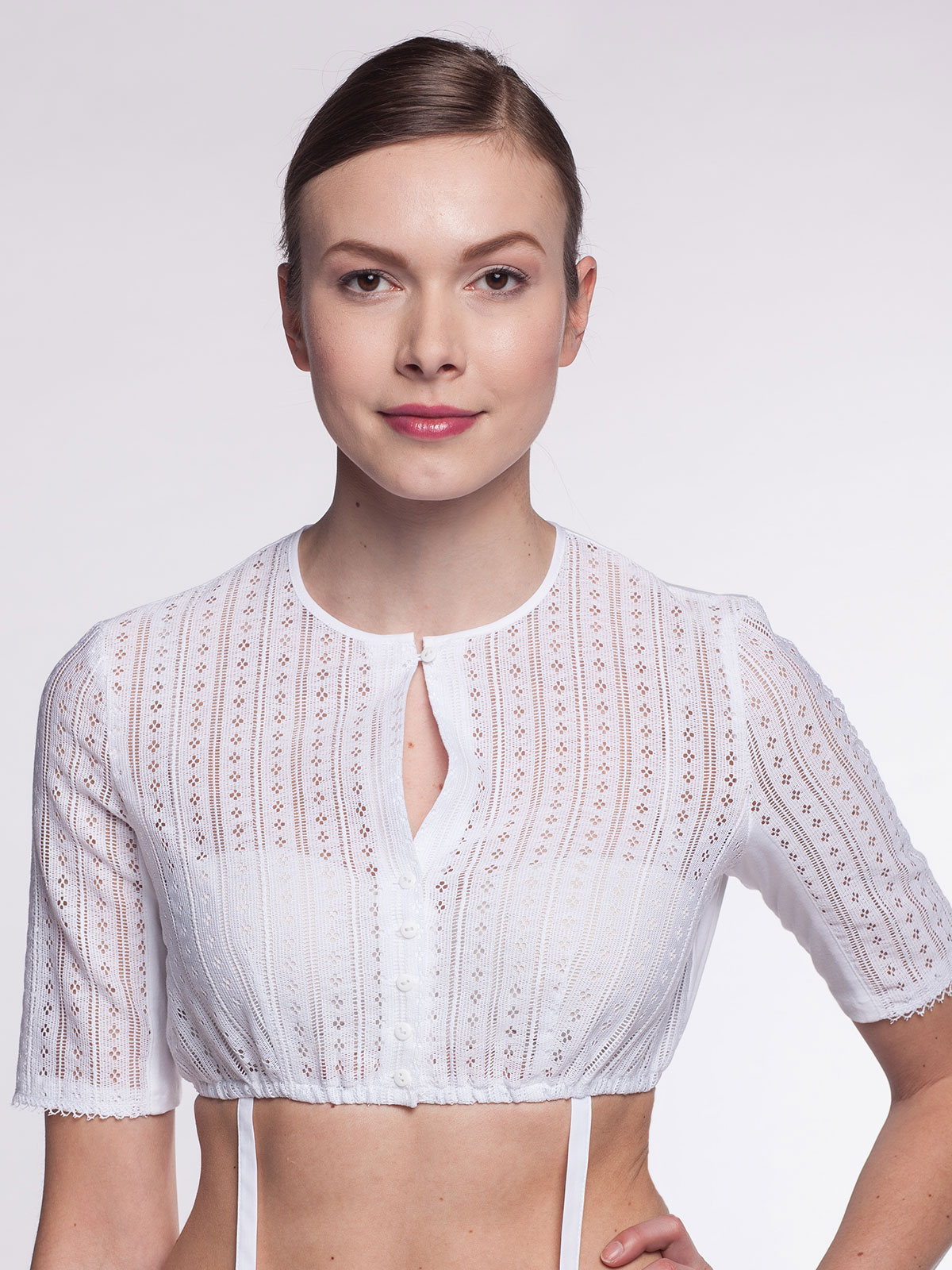 Dirndlbluse hochgeschlossen Angelika von GOTTSEIDANK | LIMBERRY